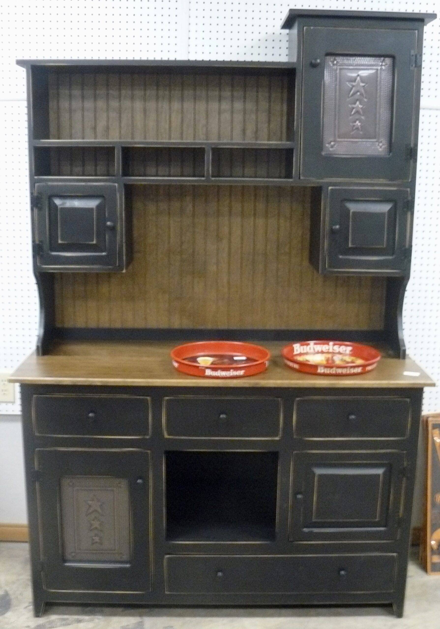 A Huge Chinese Ancestral Painting, an Amish Hutch and an Antique Mail ...